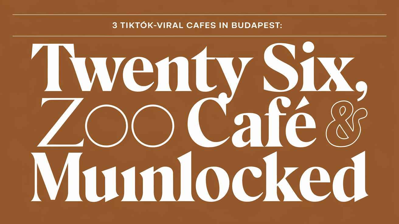 3 TikTok-Viral Cafes in Budapest: Twenty Six, Zoo Café & MITZI (2026 ...